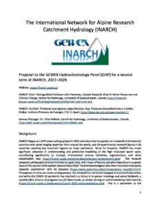 INARCH Phase II Proposal | GEWEX